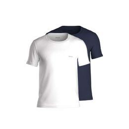 T-Shirt BOSS "T-Shirt B-TShirtRN 2P Comfort 2er Pack", Herren, Gr. 5XL, blau, Obermaterial: 100% Baumwolle CO., Shirts T-Shirt