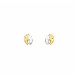 Adelia&acute;s Paar Ohrh&auml;nger ADELIA&acute;S "Ohrstecker Ohrringe 333 Gold ( 8K ) mit Zirkonia", silber, Ohrringe, Damen, Damen, Gold, Goldohrringe