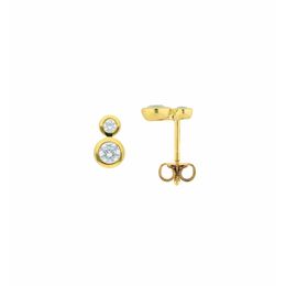 Adelia&acute;s Paar Ohrh&auml;nger ADELIA&acute;S "Ohrstecker Ohrringe 333 Gold ( 8K ) mit Zirkonia", gold, Ohrringe, Damen, Damen, Gold, Goldohrringe