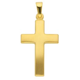 Adelia&acute;s Kettenanh&auml;nger ADELIA&acute;S "585 Gold Kreuz Anh&auml;nger", gold, Schmuckanh&auml;nger, Damen, Gold, Kettenanh&auml;nger, Goldschmuck f&uuml;r Damen & Herren