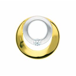 Adelia&acute;s Kettenanh&auml;nger ADELIA&acute;S "Anh&auml;nger 333 Gold ( 8K ) mit Zirkonia", silber, Schmuckanh&auml;nger, Damen, mit Zirkonia, Gold, Kettenanh&auml;nger, Goldanh&auml;nger