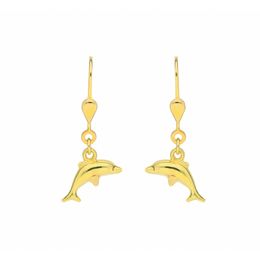 Adelia&acute;s Paar Ohrh&auml;nger ADELIA&acute;S "Ohrh&auml;nger Ohrringe 333 Gold ( 8K )", gold, Ohrringe, Jungen, Kinder, Gold, Goldohrringe