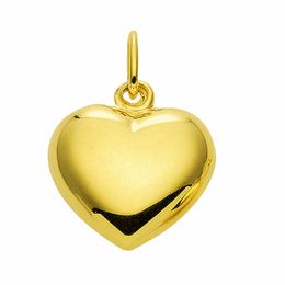 Adelia&acute;s Kette mit Anh&auml;nger ADELIA&acute;S "Damen 585 Gold Anh&auml;nger Herz", gold, Halsketten, Damen, Gold, Schmuckset - Set mit Halskette