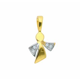 Adelia&acute;s Kettenanh&auml;nger ADELIA&acute;S "Engelanh&auml;nger 333 Gold ( 8K ) mit Zirkonia", silber, Schmuckanh&auml;nger, Damen, mit Zirkonia, Gold, Kettenanh&auml;nger, Goldanh&auml;nger Engel