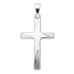 Adelia&acute;s Kettenanh&auml;nger ADELIA&acute;S "585 Wei&szlig;gold Kreuz Anh&auml;nger", silber, Schmuckanh&auml;nger, Damen, Gold, Kettenanh&auml;nger, Goldschmuck f&uuml;r Damen & Herren