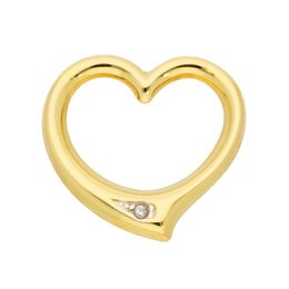 Adelia&acute;s Kettenanh&auml;nger ADELIA&acute;S "333 Gold Anh&auml;nger Swingheart", gold, Schmuckanh&auml;nger, Damen, 0,01 VVS = sehr sehr kleine Einschl&uuml;sse mit Diamant, Gold, Kettenanh&auml;nger, mit Diamant Goldschmuck f&uuml;r Damen