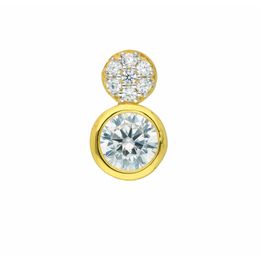 Adelia&acute;s Kettenanh&auml;nger ADELIA&acute;S "Anh&auml;nger 333 Gold ( 8K ) mit Zirkonia", silber, Schmuckanh&auml;nger, Damen, mit Zirkonia, Gold, Kettenanh&auml;nger, Goldanh&auml;nger