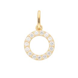 Adelia&acute;s Kettenanh&auml;nger ADELIA&acute;S "Anh&auml;nger 333 Gold ( 8K ) mit Zirkonia", silber, Schmuckanh&auml;nger, Damen, mit Zirkonia, Gold, Kettenanh&auml;nger, Goldanh&auml;nger