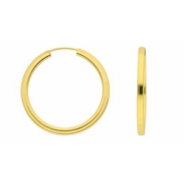 Adelia&acute;s Paar Creolen ADELIA&acute;S "30 mm ⌀ Creolen Ohrringe 333 Gold ( 8K )", gold, Ohrringe, Damen, Damen, Gold, Goldohrringe