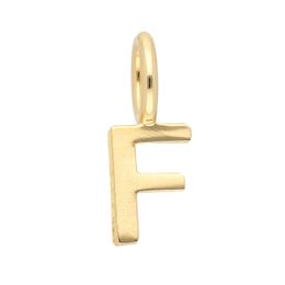 Adelia&acute;s Buchstabenanh&auml;nger ADELIA&acute;S "Buchstabenanh&auml;nger F 333 Gold ( 8K )", gold, Schmuckanh&auml;nger, Damen, F, Gold, Goldanh&auml;nger Buchstabe F