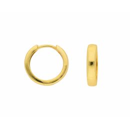Adelia&acute;s Paar Creolen ADELIA&acute;S "14 mm ⌀ Creolen Ohrringe 333 Gold ( 8K )", gold, Ohrringe, Damen, Damen, Gold, Goldohrringe
