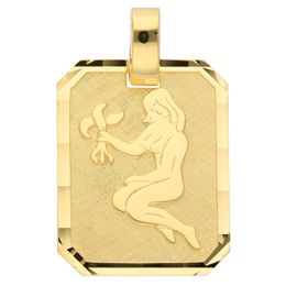 Adelia&acute;s Kettenanh&auml;nger ADELIA&acute;S "333 Gold Sternzeichen Anh&auml;nger Jungfrau", gold, Schmuckanh&auml;nger, Damen, Gold, Kettenanh&auml;nger, Goldschmuck f&uuml;r Damen & Herren
