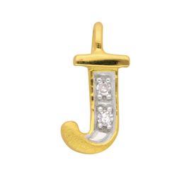 Adelia&acute;s Buchstabenanh&auml;nger ADELIA&acute;S "585 Gold Buchstabenanh&auml;nger", gold, Schmuckanh&auml;nger, Damen, 0,02 VVS = sehr sehr kleine Einschl&uuml;sse mit Diamant, Gold, mit Diamant Goldschmuck f&uuml;r Damen & Herren