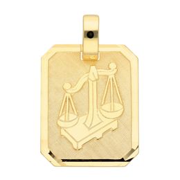 Adelia&acute;s Kettenanh&auml;nger ADELIA&acute;S "333 Gold Sternzeichen Anh&auml;nger Waage", gold, Schmuckanh&auml;nger, Damen, Waage, Gold, Kettenanh&auml;nger, Goldschmuck f&uuml;r Damen & Herren
