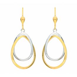 Adelia&acute;s Paar Ohrh&auml;nger ADELIA&acute;S "Ohrh&auml;nger Ohrringe 333 Wei&szlig;gold ( 8K )", gold, Ohrringe, Damen, Damen, Gold, Goldohrringe