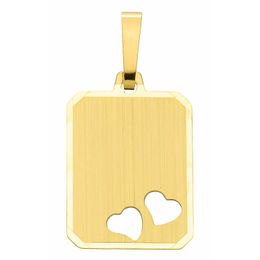 Adelia&acute;s Kettenanh&auml;nger ADELIA&acute;S "Gravurplatte 585 Gold ( 14K )", gold, Schmuckanh&auml;nger, Damen, Gold, Kettenanh&auml;nger, Goldanh&auml;nger