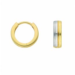 Adelia&acute;s Paar Creolen ADELIA&acute;S "Creolen Ohrringe 333 Gold ( 8K )", silber, Ohrringe, Damen, Damen, Gold, Goldohrringe