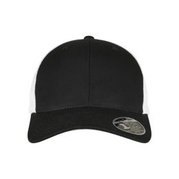 Fitted Cap Flexfit "Flexfit Trucker 110 Mesh 2-Tone Cap", Gr. onesize, schwarz, wei&szlig;, 100% Baumwolle, Caps