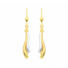 Adelia&acute;s Paar Ohrh&auml;nger ADELIA&acute;S "Ohrh&auml;nger Ohrringe 333 Gold ( 8K )", silber, Ohrringe, Damen, Damen, Gold, Goldohrringe