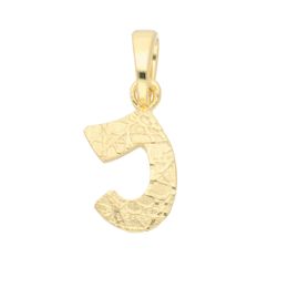 Adelia&acute;s Buchstabenanh&auml;nger ADELIA&acute;S "Buchstabenanh&auml;nger J 333 Gold ( 8K )", gold, Schmuckanh&auml;nger, Damen, J, Gold, Goldanh&auml;nger Buchstabe J