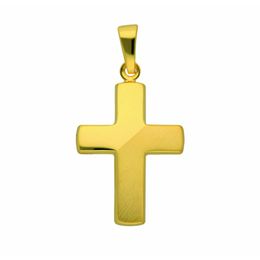 Adelia&acute;s Kette mit Anh&auml;nger ADELIA&acute;S "Damen & Herren 585 Gold Kreuz Anh&auml;nger", gold, Halsketten, Damen, Gold, Schmuckset - Set mit Halskette