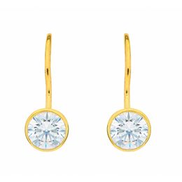 Adelia&acute;s Paar Ohrh&auml;nger ADELIA&acute;S "Ohrh&auml;nger Ohrringe 333 Gold ( 8K ) mit Zirkonia", gold, Ohrringe, Damen, Damen, Gold, Goldohrringe