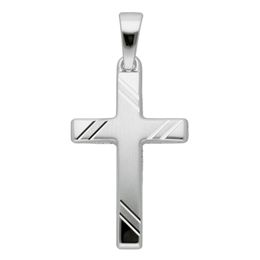 Adelia&acute;s Kettenanh&auml;nger ADELIA&acute;S "585 Wei&szlig;gold Kreuz Anh&auml;nger", silber, Schmuckanh&auml;nger, Damen, Gold, Kettenanh&auml;nger, Goldschmuck f&uuml;r Damen & Herren