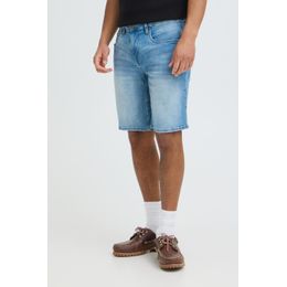 Jeansshorts Blend "BHTwister", Herren, Gr. S, US-Gr&ouml;&szlig;en, denim light blau, Denim/Jeans, 86% Baumwolle, 10% Polyester, 2% Elasthan, 2% Viskose, unifarben, Basic, normal normal, Jeans Jeansshorts, Klassische Jeans-Shorts im 5-Pocket-Stil