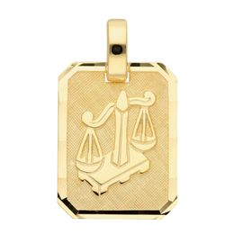 Adelia&acute;s Kettenanh&auml;nger ADELIA&acute;S "333 Gold Sternzeichen Anh&auml;nger Waage", gold, Schmuckanh&auml;nger, Damen, Waage, Gold, Kettenanh&auml;nger, Goldschmuck f&uuml;r Damen & Herren