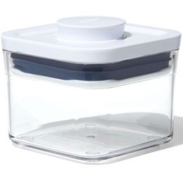Vorratsdose OXO GOOD GRIPS, transparent, Kunststoff, Lebensmittelaufbewahrungsbeh&auml;lter, Vorratsdose, KLEINES QUADRAT MINI - 0.4L