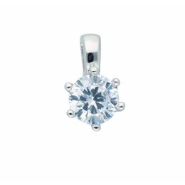 Adelia&acute;s Kettenanh&auml;nger ADELIA&acute;S "Anh&auml;nger 333 Wei&szlig;gold ( 8K ) mit Zirkonia", silber, Schmuckanh&auml;nger, Damen, mit Zirkonia, Gold, Kettenanh&auml;nger, Goldanh&auml;nger