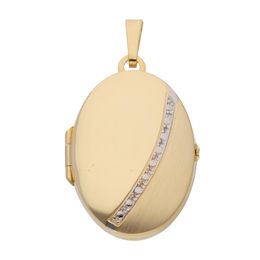 Adelia&acute;s Kettenanh&auml;nger ADELIA&acute;S "333 Gold Medaillon Anh&auml;nger", gold, Schmuckanh&auml;nger, Damen, Gold, Kettenanh&auml;nger, Goldschmuck f&uuml;r Damen