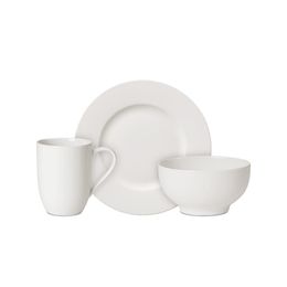 Villeroy & Boch Geschirr-Set VILLEROY & BOCH "Fr&uuml;hst&uuml;cks-Set For Me 6er Set wei&szlig;", wei&szlig;, Porzellan, Geschirr-Sets, Geschirr-Set