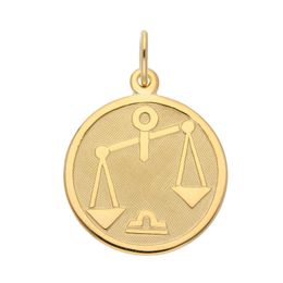 Adelia&acute;s Kettenanh&auml;nger ADELIA&acute;S "333 Gold Sternzeichen Anh&auml;nger Waage &Oslash; 16 mm", gold, Schmuckanh&auml;nger, Damen, Waage, Gold, Kettenanh&auml;nger, Goldschmuck f&uuml;r Damen & Herren