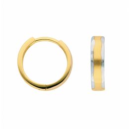 Adelia&acute;s Paar Creolen ADELIA&acute;S "Creolen Ohrringe 333 Gold ( 8K )", silber, Ohrringe, Damen, Damen, Gold, Goldohrringe
