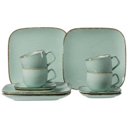 Ritzenhoff & Breker Geschirr-Set RITZENHOFF & BREKER "Kaffeeservice Casa 12er Set", blau, 12 tlg., Porzellan, Geschirr-Sets, Geschirr-Set
