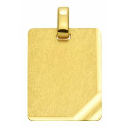 Adelia&acute;s Kettenanh&auml;nger ADELIA&acute;S "Gravurplatte 333 Gold ( 8K )", gold, Schmuckanh&auml;nger, Damen, Gold, Kettenanh&auml;nger, Goldanh&auml;nger