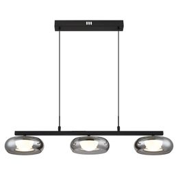 Globo LIGHTING H&auml;ngeleuchte "CARLENE", schwarz matt, 1, H: 120cm, 1 Stk., Leuchten, LED H&auml;ngeleuchte f&uuml;r Esszimmer CCT dimmbar, H&auml;ngeleuchte