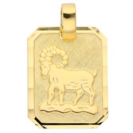 Adelia&acute;s Kettenanh&auml;nger ADELIA&acute;S "333 Gold Sternzeichen Anh&auml;nger Widder", gold, Schmuckanh&auml;nger, Damen, Widder, Gold, Kettenanh&auml;nger, Goldschmuck f&uuml;r Damen & Herren