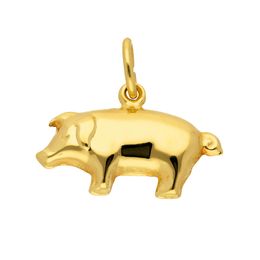 Adelia&acute;s Kettenanh&auml;nger ADELIA&acute;S "333 Gold Anh&auml;nger Schwein", gold, Schmuckanh&auml;nger, Damen, Gold, Kettenanh&auml;nger, Goldschmuck f&uuml;r Damen