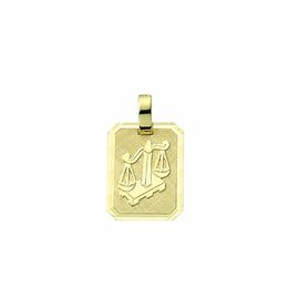 Adelia&acute;s Sternzeichenanh&auml;nger ADELIA&acute;S "Sternzeichen Anh&auml;nger Waage 333 Gold ( 8K )", gold, Schmuckanh&auml;nger, Damen, Waage, Gold, Goldanh&auml;nger Waage