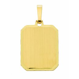 Adelia&acute;s Kettenanh&auml;nger ADELIA&acute;S "Gravurplatte 333 Gold ( 8K )", gold, Schmuckanh&auml;nger, Damen, Gold, Kettenanh&auml;nger, Goldanh&auml;nger