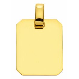 Adelia&acute;s Kettenanh&auml;nger ADELIA&acute;S "Gravurplatte 585 Gold ( 14K )", gold, Schmuckanh&auml;nger, Damen, Gold, Kettenanh&auml;nger, Goldanh&auml;nger