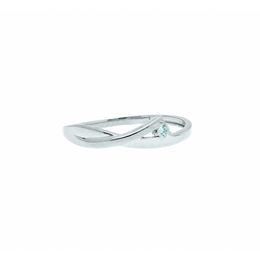 Adelia&acute;s Fingerring ADELIA&acute;S "Damenring 333 Wei&szlig;gold ( 8K ) mit Zirkonia" Gr. 50, silber, Fingerringe, Damen, 50, Gold, Fingerring, Goldring