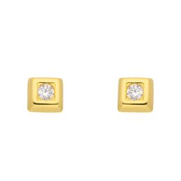 Adelia&acute;s Paar Ohrh&auml;nger ADELIA&acute;S "Ohrstecker Ohrringe 333 Gold ( 8K ) mit Zirkonia", gold, Ohrringe, Damen, Damen, Gold, Goldohrringe
