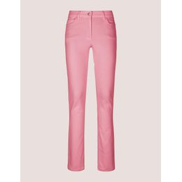Madeleine Mode Regular-fit-Jeans MADELEINE "Jeans Magic-Jeans", Damen, Gr. 20, N + K Gr, orange (lachsrosa), Obermaterial: 72% Baumwolle CO. 26% Polyester PES. 2% Elasthan EL., Modern, Jeans