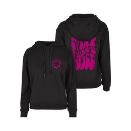 Kapuzenpullover MISS TEE "Miss Tee Every Things Nice Hoody", Damen, Gr. L, schwarz, 65% Baumwolle, 35% Polyester, mehrfarbig, oversize, ohne Ausschnitt, Pullover Kapuzenpullover