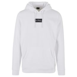 Kapuzensweatshirt MisterTee "MisterTee Herren LA Sketch Patch Hoody", Herren, Gr. XL, wei&szlig;, 100% Baumwolle, bedruckt, Sweatshirts