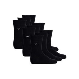 Kurzsocken Tom Tailor "Socken 9er Pack", M&auml;dchen, Gr. 31-34, schwarz, Obermaterial: 77% Baumwolle CO. 20% Polyamid PA. 3% Elasthan EL., Socken