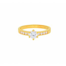 Adelia&acute;s Solit&auml;rring ADELIA&acute;S "Solit&auml;rring 333 Gold ( 8K ) mit Zirkonia" Gr. 58, gold, Fingerringe, Damen, 58, Gold, Goldring Diamant